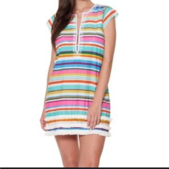Bleu Rod Beattie | Dresses | Bleu Rod Beattie Multicolor Striped Dress ...